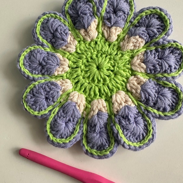 Flower Power Trivet - Crochet Pattern - PDF Download - Etsy