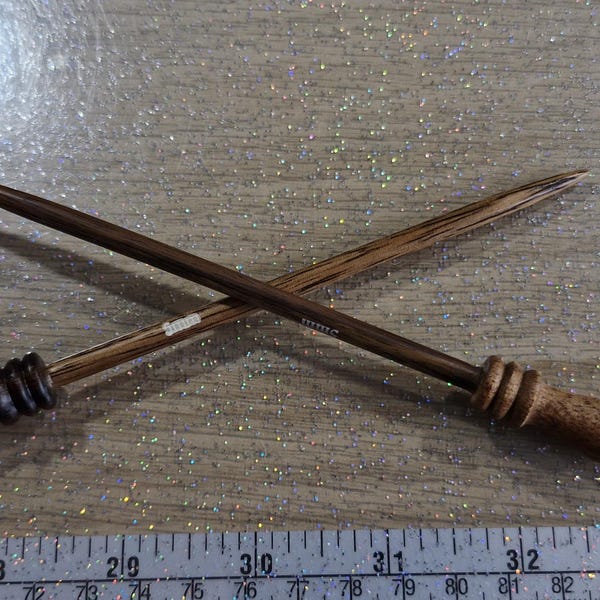 10in Long Double Points | Dpns | Wooden | Albizia | East Indian Walnut ...