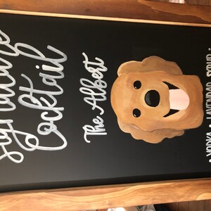 Hand Lettered Bar Menu Sign 12 X 17 Chalkboard - Etsy