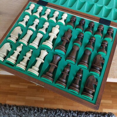 Indian Wooden Chess Board Beech and Birch Wooden Chess Board Large ...