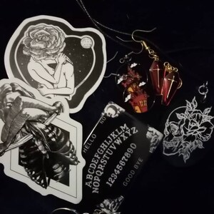 Gothic Keyring Coffin Keychain Casket Spooky Vibes Bag Charm | Etsy