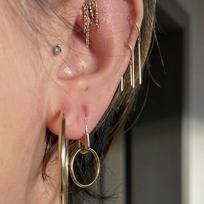 Sterling Silver 925 Safety Pin Bracelet Punk Goth Charm Safety Pin ...