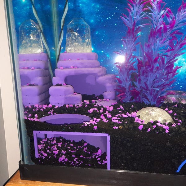 Aquarium Rock Corner Cave, Cichlid Cave, Kuhli Loach Dojo Loach ...