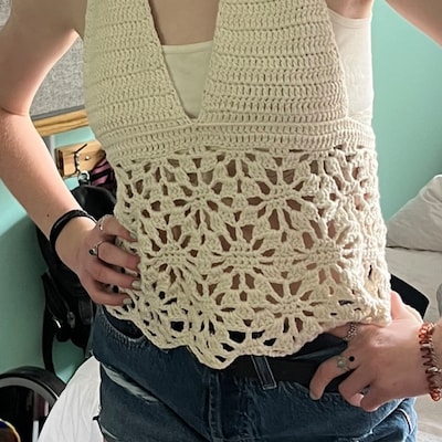 Floral Crochet Top Pattern - Etsy