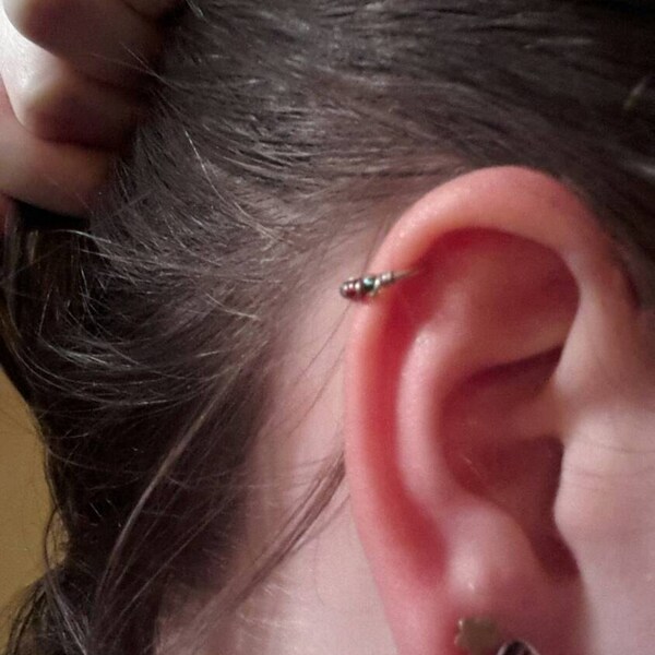 Mermaid Tears - Teal, Red & Green Nose Ring - Nickel-free Nose Jewelry ...