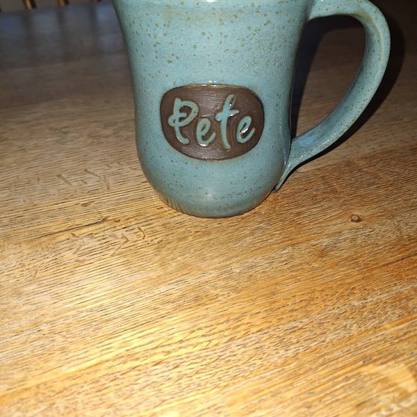 Personalized Pottery Mug With Name, Custom Coffee Cup **made to Order ...