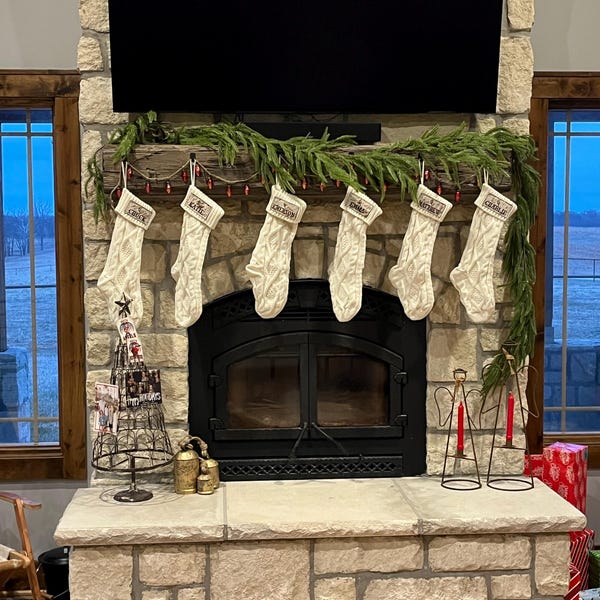 Cowhide Branded Christmas Stocking - Etsy