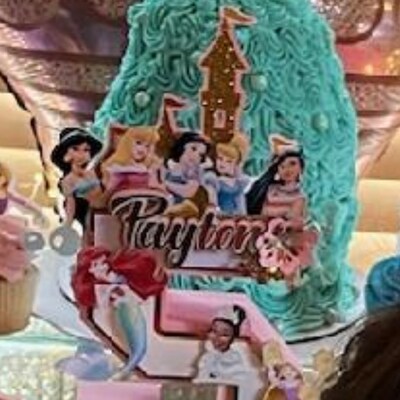 Princess Cake Topper Shaker, Cake Topper, Birthday, Party Decor, Party ...