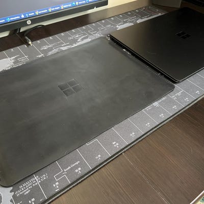 Surface Laptop Studio Case, Gray Leather Sleeve, Surface Slim Pro 6 / 7 ...