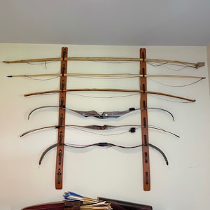 8-bow Leather Traditional Archery Bow Rack - Etsy
