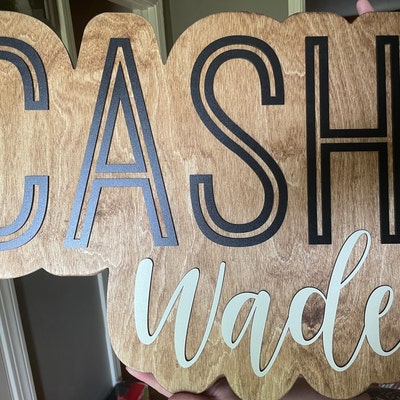 Large Wood Name Sign, Nursery Name Sign, Girl Name Sign, Above Crib ...