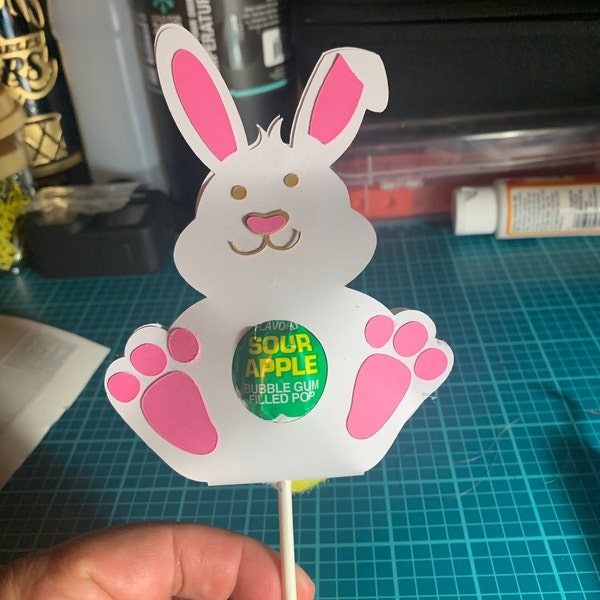 Bunny Lollipop Holder SVG Lollipop Holder SVG Cute Bunny SVG Easter ...