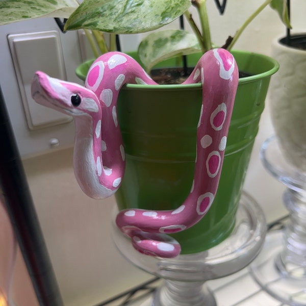 1 Snake Sculpture, or Bookcase Snake, or Planter Snake, or Table Top ...