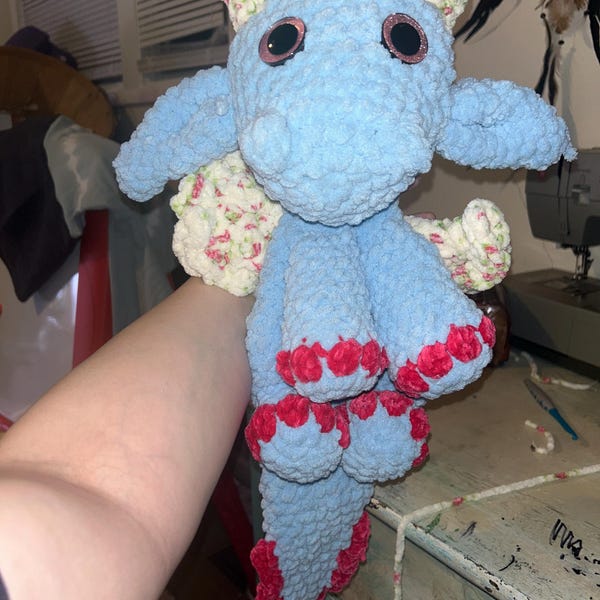 Sunny & Blaze Dragon Snuggler/lovey Amigurumi Crochet Pattern - Etsy