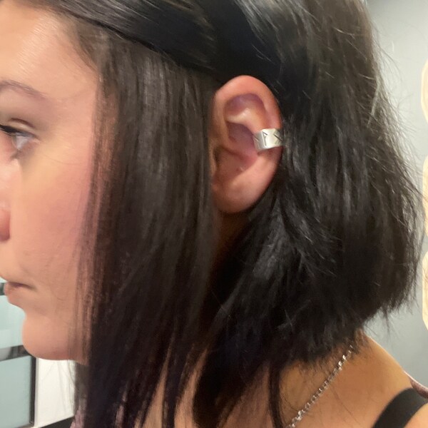 Viking Ear Cuff - Custom Elder Futhark Runes - Viking Beard Bead ...