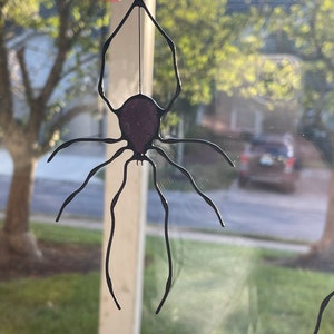 Spider Stained Glass Window Hangings Unique Gifts for Friend Halloween ...