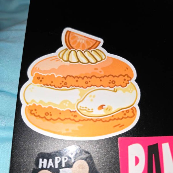 Snake Snacks Macarons Waterproof Sticker Set! - Etsy