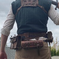 DIY Leather Armor Pattern for Male Witcher LARP Roleplay Medieval Chest ...