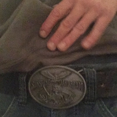 Lightning Bolt Black Leather Belt, Full Grain, Handmade in USA, Gift ...