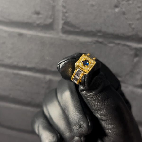 Big Red Diamond Ring Womens Red Diamond Ring Red Crushed Diamond Ring ...