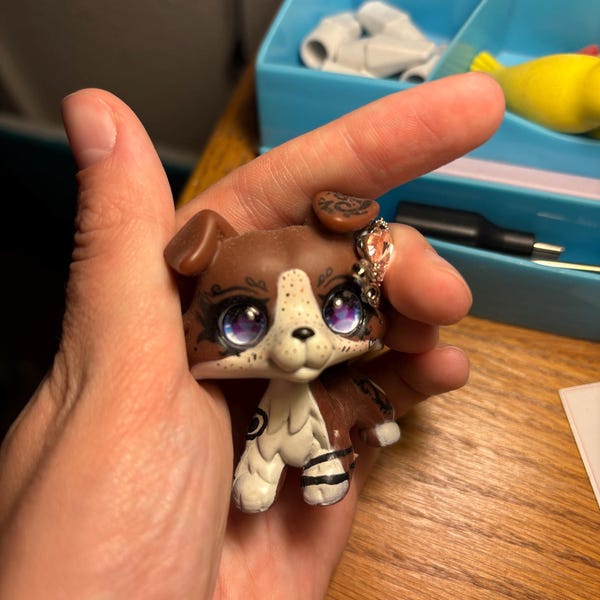 Littlest Pet Shop Custom Great Dane/collie/dog Punk/emo Series ...