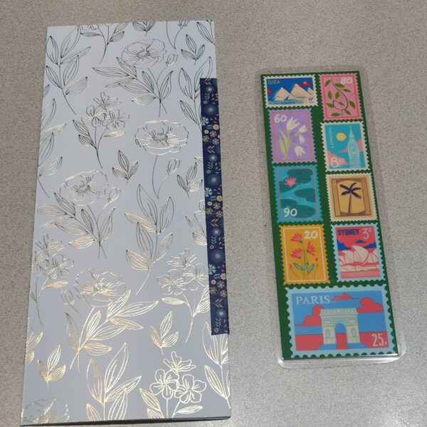 Vintage Nature Stamp Bookmark Flower Autumn Garden Butterfly Travel ...