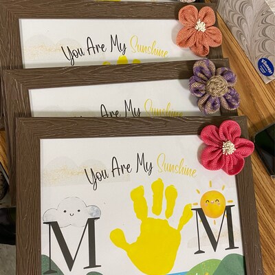 Handprint Art for Mother's Day, You Are My Sunshine Mom, Easy DIY From ...