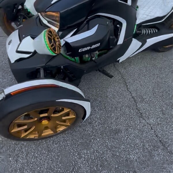 Racing Stripes Ryker Motorcycle Custom Vinyl Decal Personalize Your ...