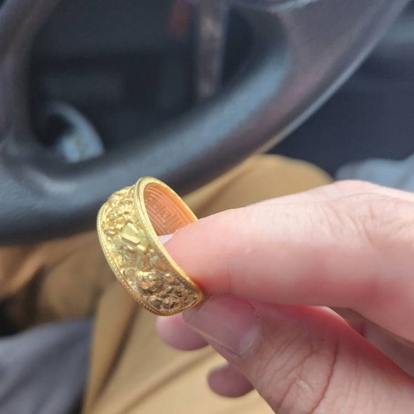 Handmade Greek Mythology Ring, Antique Greek Olympus Gods Statue Ruins ...