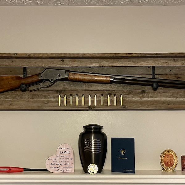 Rustic Gun Rack, Gun Rack Display, Railroad Spike Gun Rack Display ...