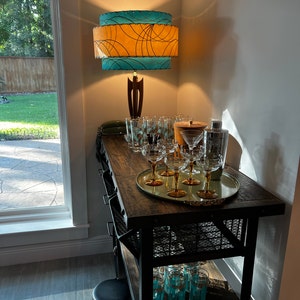 Mid Century Vintage Style Tapered 2 Tier Fiberglass Lamp Shade - Etsy