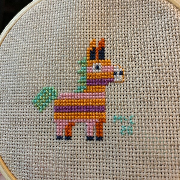 William the Worm Labyrinth Cross Stitch Ello Worm Modern Cross Stitch ...