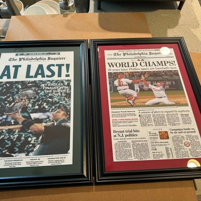 1995 and 2021 Atlanta Braves World Series Champions Framed & Matted ...