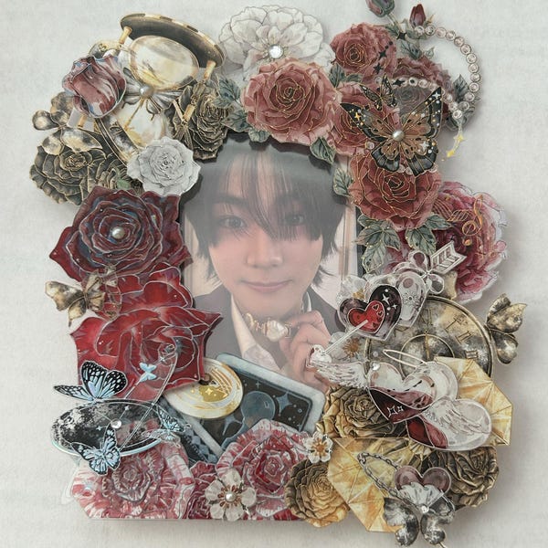 3D Decorated Toploader (flowers Theme) for KPOP & Anime Photocards ...