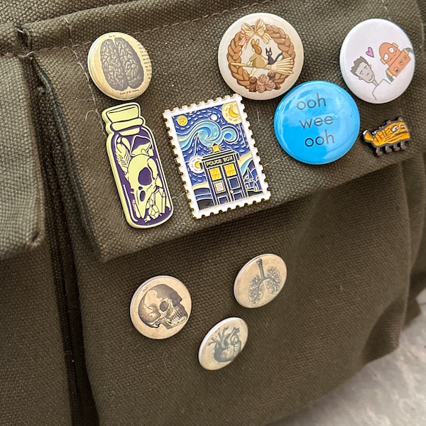 Vintage Anatomy 1 Inch Pinback Buttons Set of 6 ASSORTED - Etsy