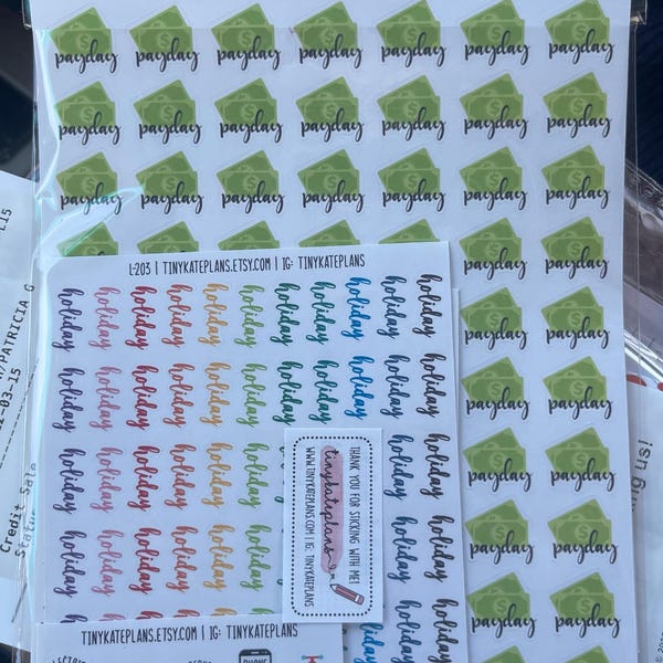 21 Half Box Rainbow Shades Planner Stickers, Erin Condren VERTICAL Life ...