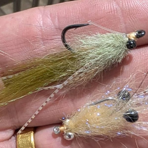 Snook Minnows White #2 (3 PACK) Balaz Fly Co, Saltwater Flies, Tarpon ...