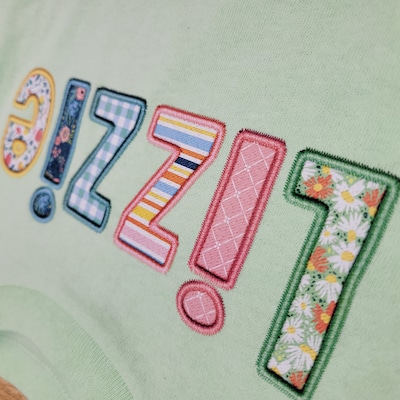 Spring Faux Embroidery PNG Alphabet Bundle, Easter Spring Floral ...