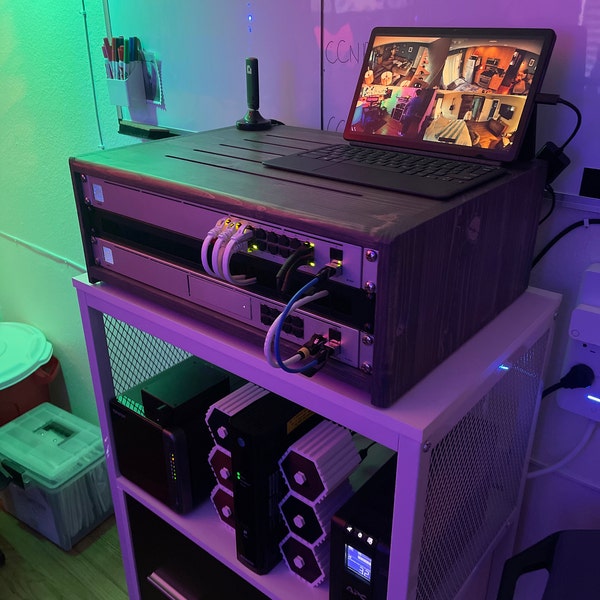 3U Studio Rack | 15" Depth | Solid Wood | Customizable - Etsy