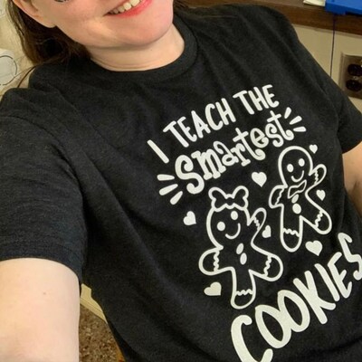 Christmas Svg, I Teach the Smartest Cookies Svg, Gingerbread Svg Dxf ...