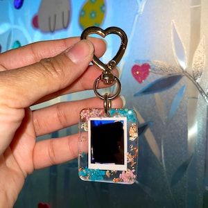 Personalized Photo Heart Keychain customize W/your Photo, Resin Photo ...