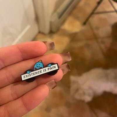 Gritty Enamel Pin - Etsy