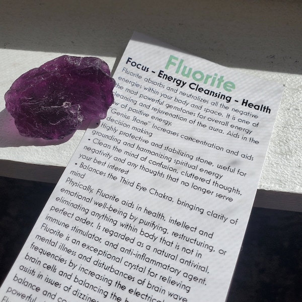 Raw Purple Fluorite Crystal (.5" - 1") - Grade A - Purple Fluorite ...