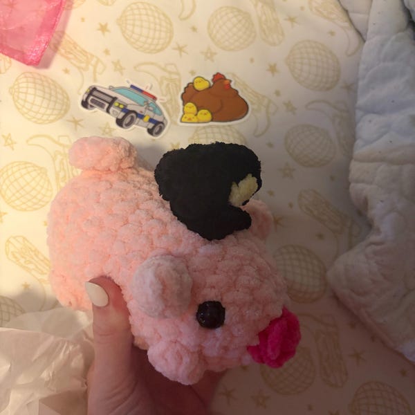 Crochet Police Pig Plush! Police State Trooper Gift Patrol Car Buddy ...