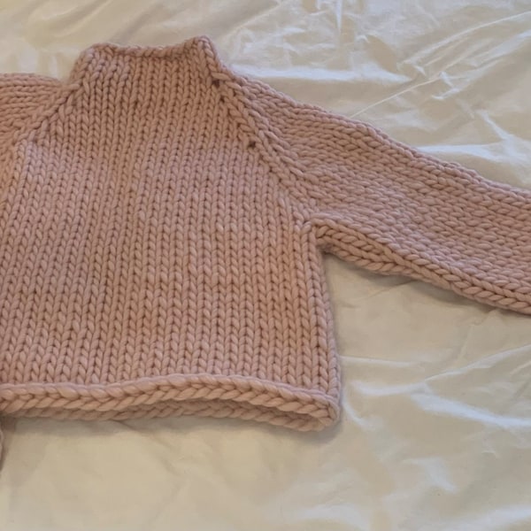 Beginner Friendly Knitting Pattern Gallant Sweater Chunky Cropped ...