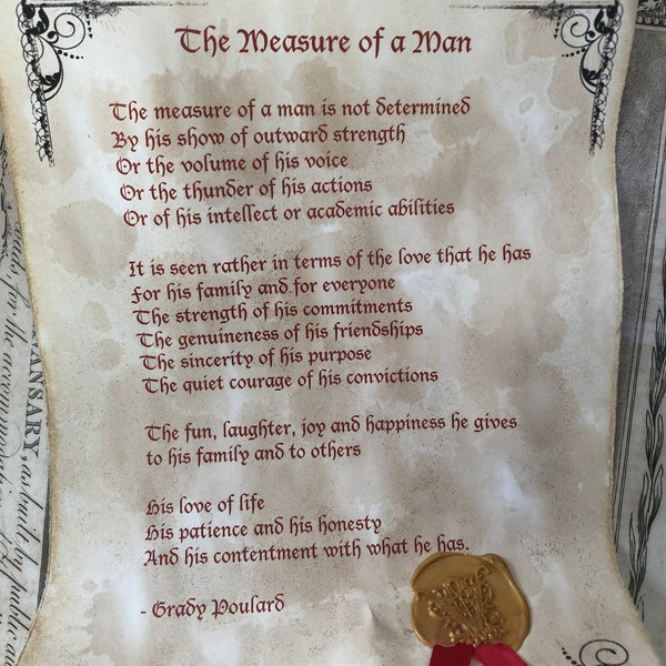 Hand-aged Parchment Scroll (personalization Available) - Etsy