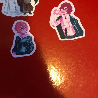 Soukoku Heart Sticker 6CM Cute Vinyl Sticker - Etsy UK