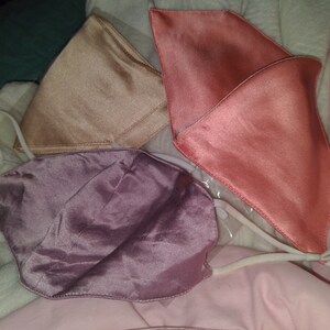 Triple Layer Silk Face Mask Wedding Silk Face Mask Women's Reusable ...