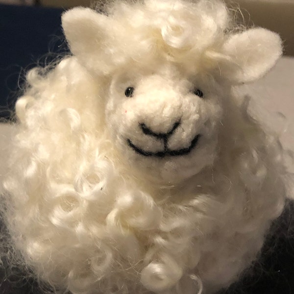 Sheep Needle Felting Kit for Beginners - DIY Wool Craft Kit - Perfect ...