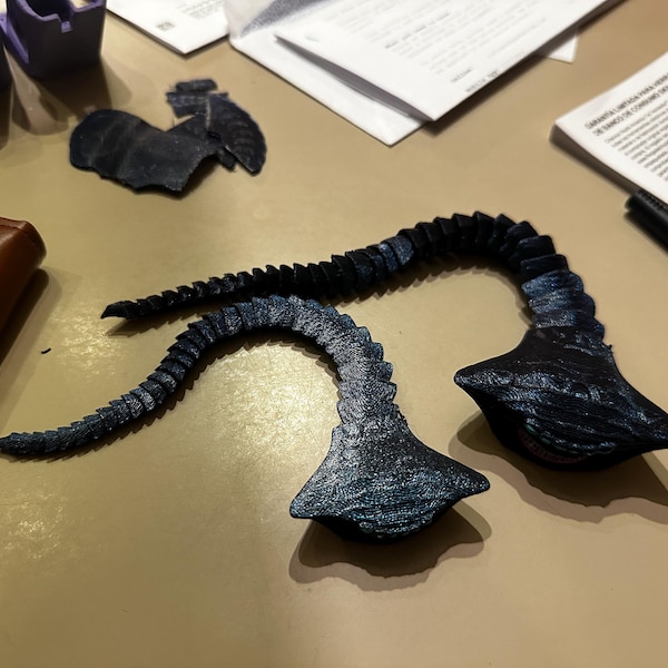 Mosasaurus V2 (3D STL; Print-in-place; No Support; Flexi) - Etsy Canada